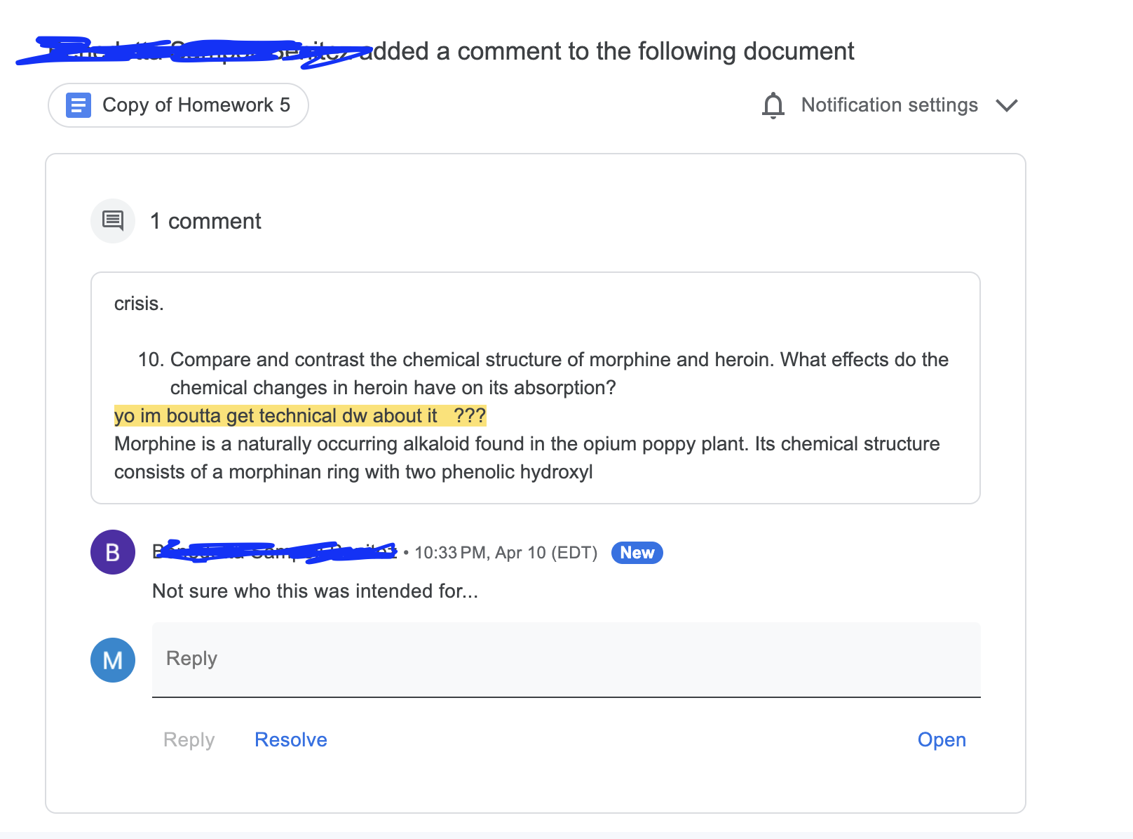 Just got my assignment back... | Scrolller