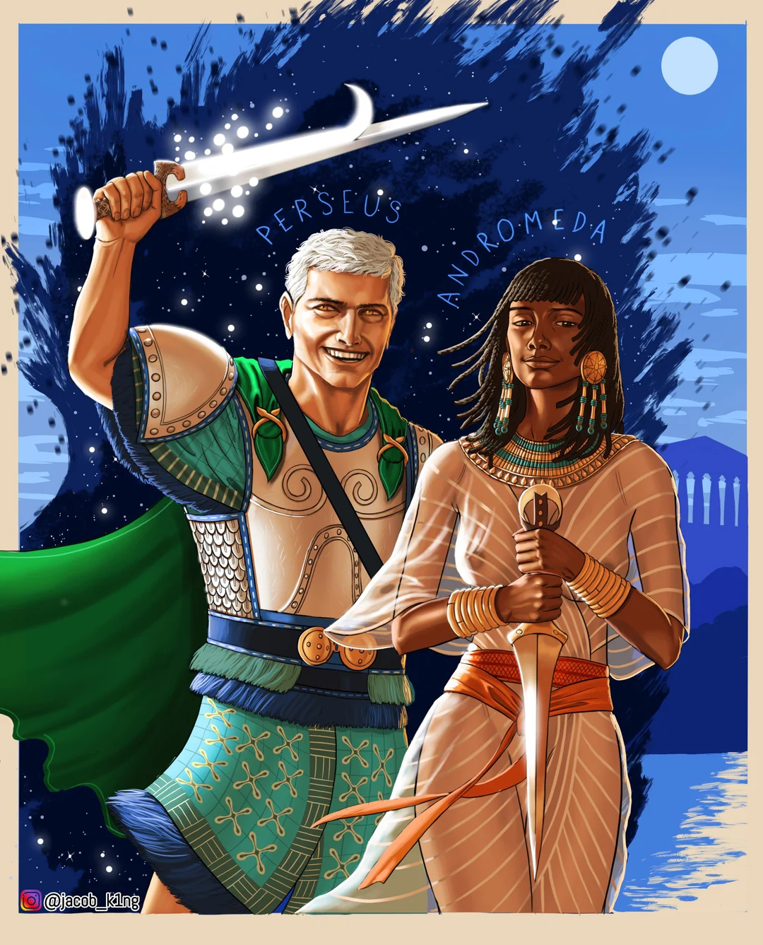 Perseus and Andromeda, by Me, digital, 2023 | Scrolller
