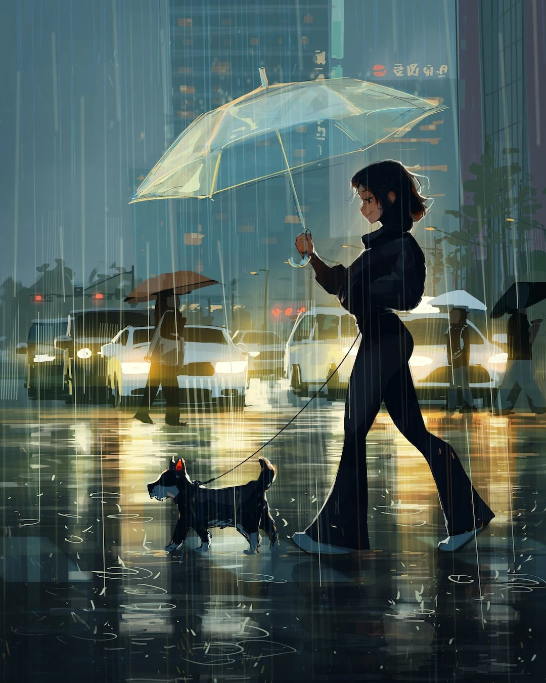 Walking in the Rain by Sam Yang | Scrolller