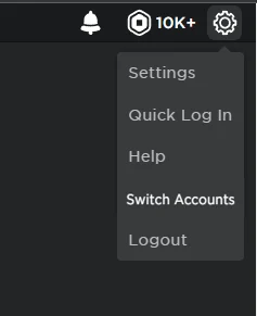 I think roblox should add a switch accounts option | Scrolller