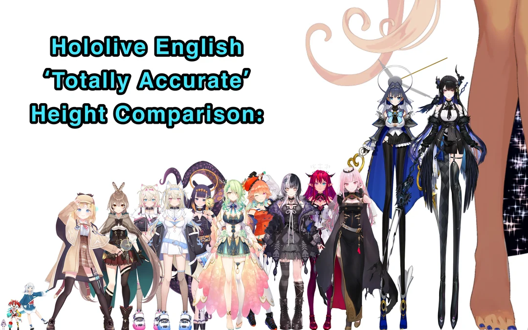 Hololive English ‘Totally Accurate Height’ Comparison: | Scrolller