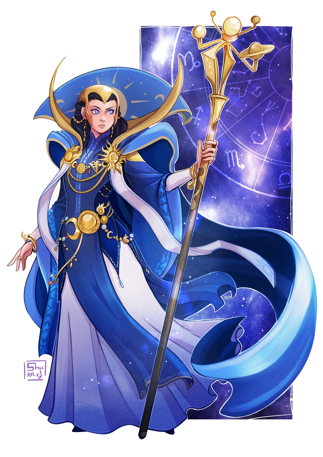 Art commission for my Celestial Wizard, Artist @Shuravf90 | Scrolller