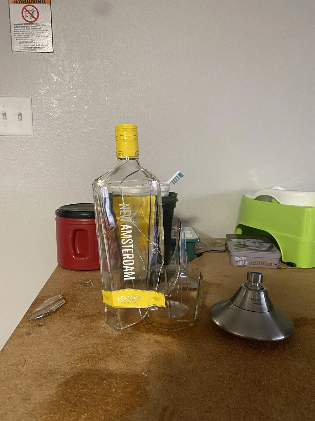 Is it normal for a full, unopened bottle of vodka to randomly explode because it’s hot in the ...