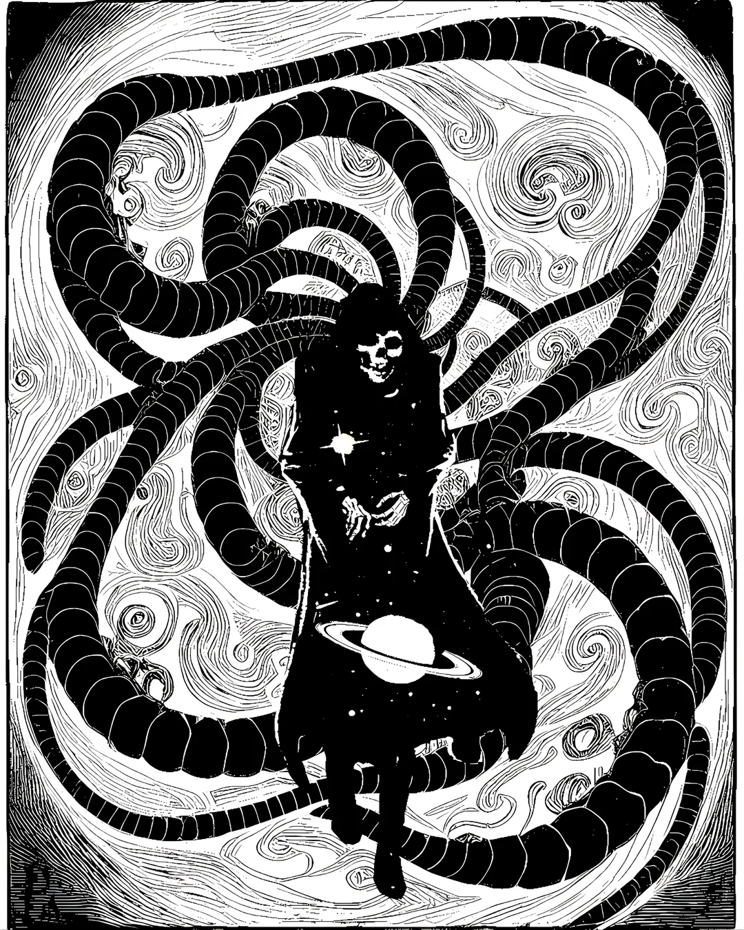 Wanderer of different planes, me, digital collage, 2022 | Scrolller