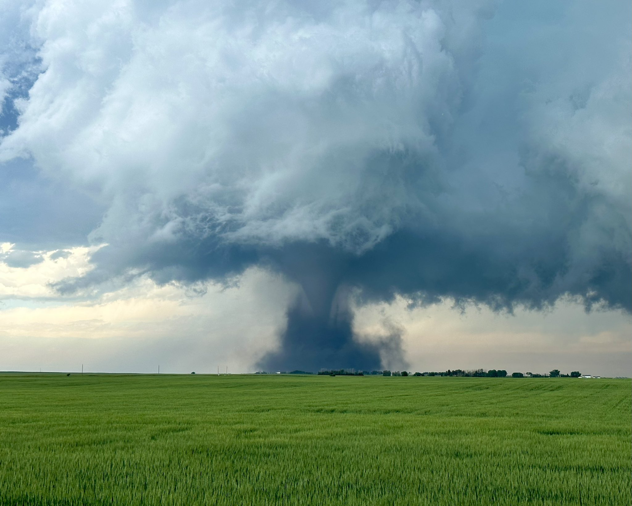 July 2nd, 2023 - Tornado spotted Carstairs/Didsbury, AB Canada - Day 2 | Scrolller