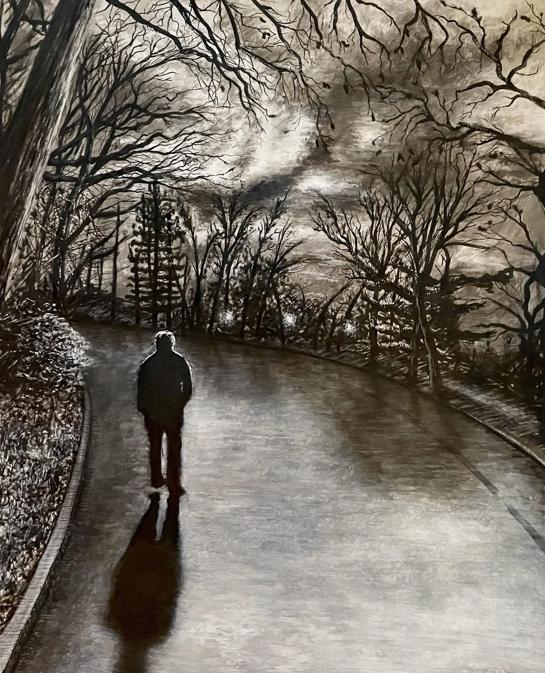 Central Park, Me, Ink, 2023 | Scrolller