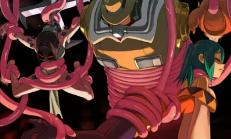 Notice a layering issue with the newly added tentacle that wraps around the front of Painwheel's ...