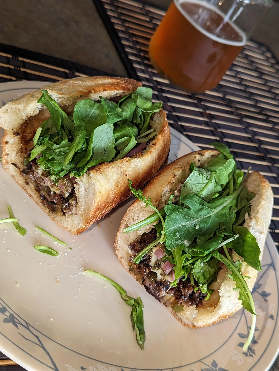 My (definitely not Philly) cheese steak sandwich. | Scrolller