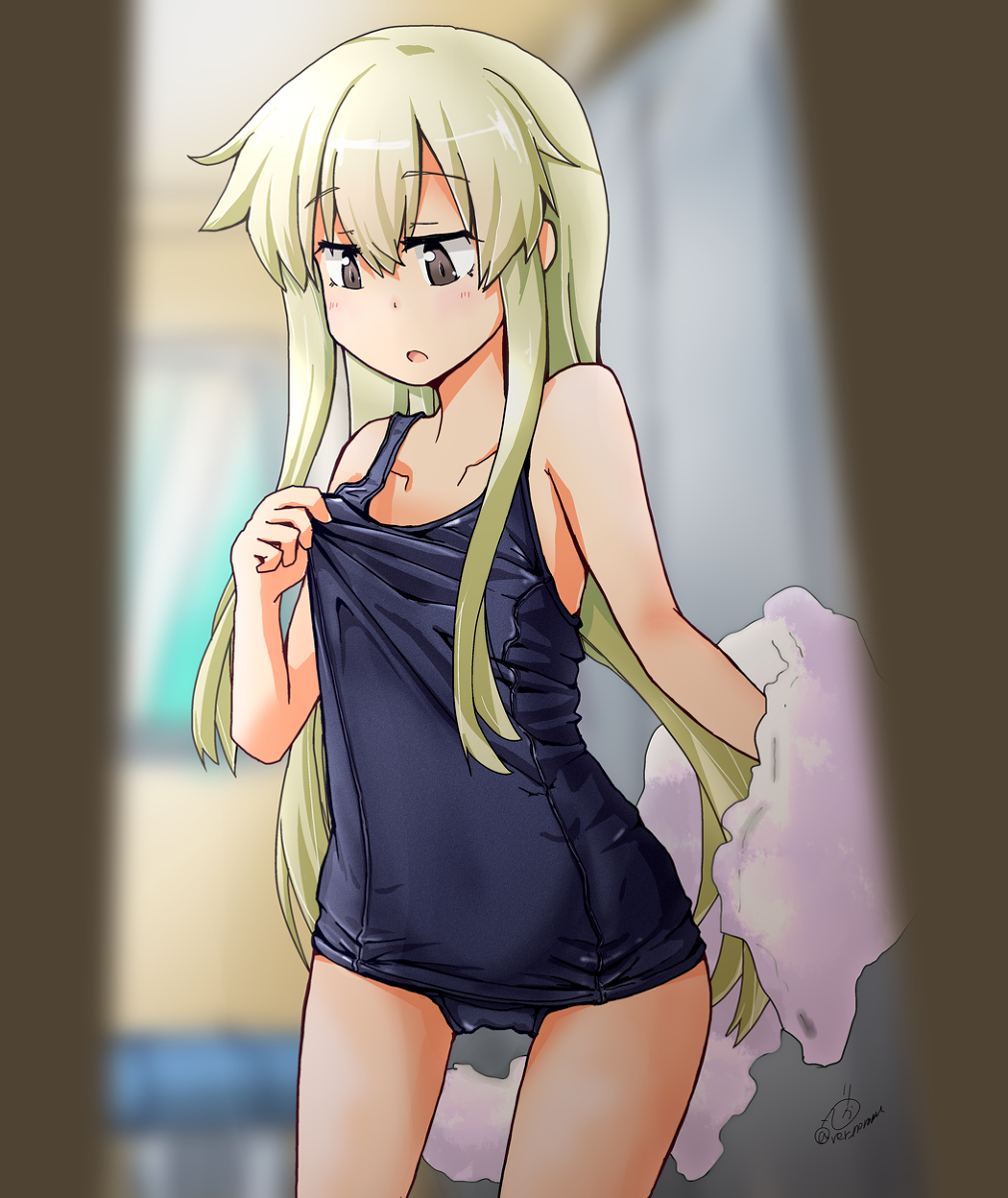 School Swimsuit ( a bit too big perhaps?) | Scrolller