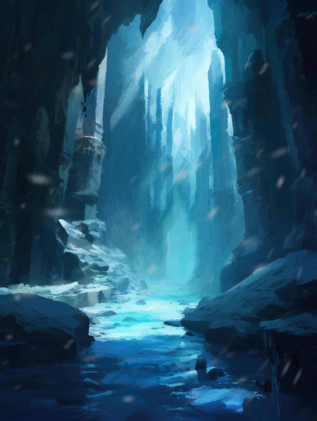 Frost Dungeon, by me, Procreate, 2023 | Scrolller