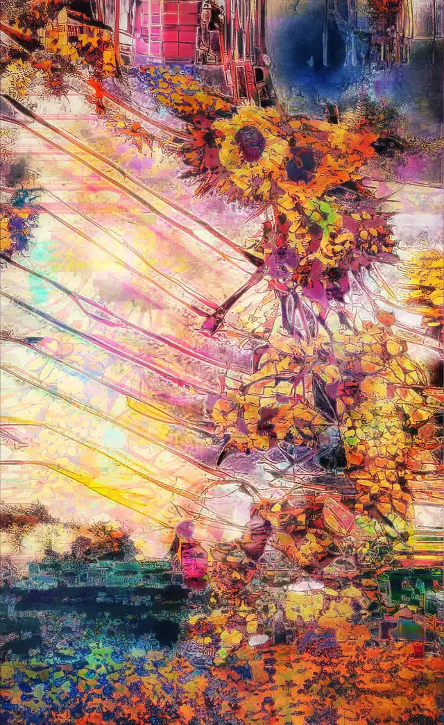 "First Sunflowers" by Me; Multimedia Digital | Scrolller