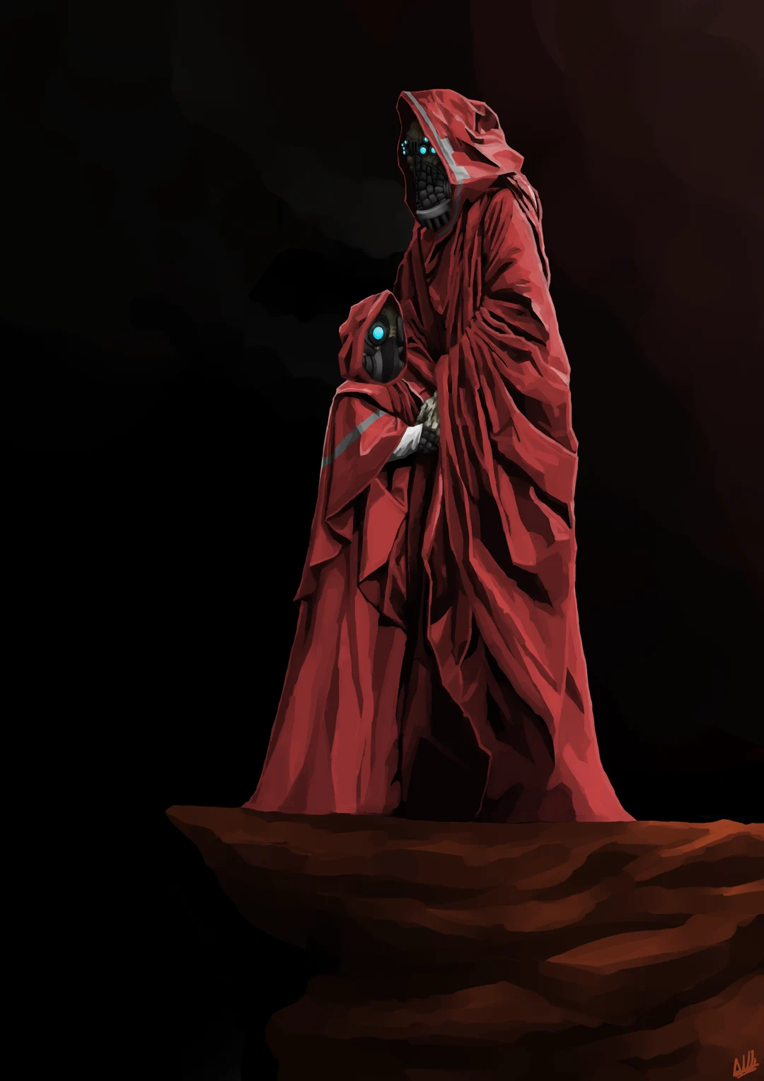 fanart of the Adeptus Mechanicus, an adept with his student, made by me. | Scrolller