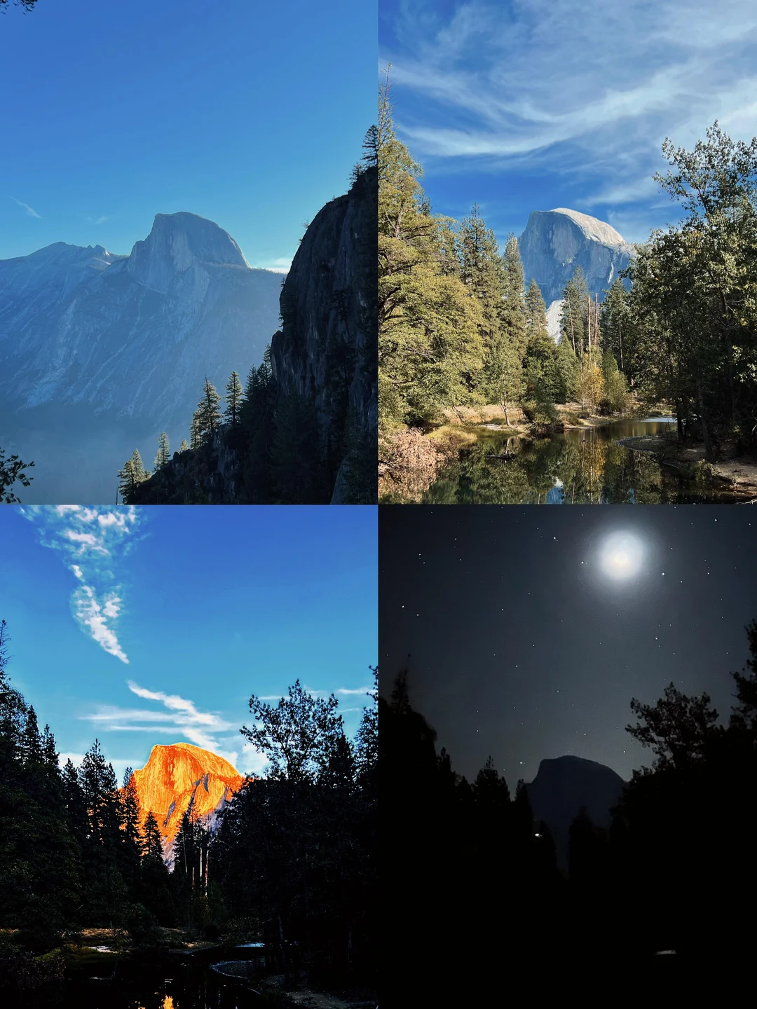 4 Quarters of Half Dome [OC] | Scrolller
