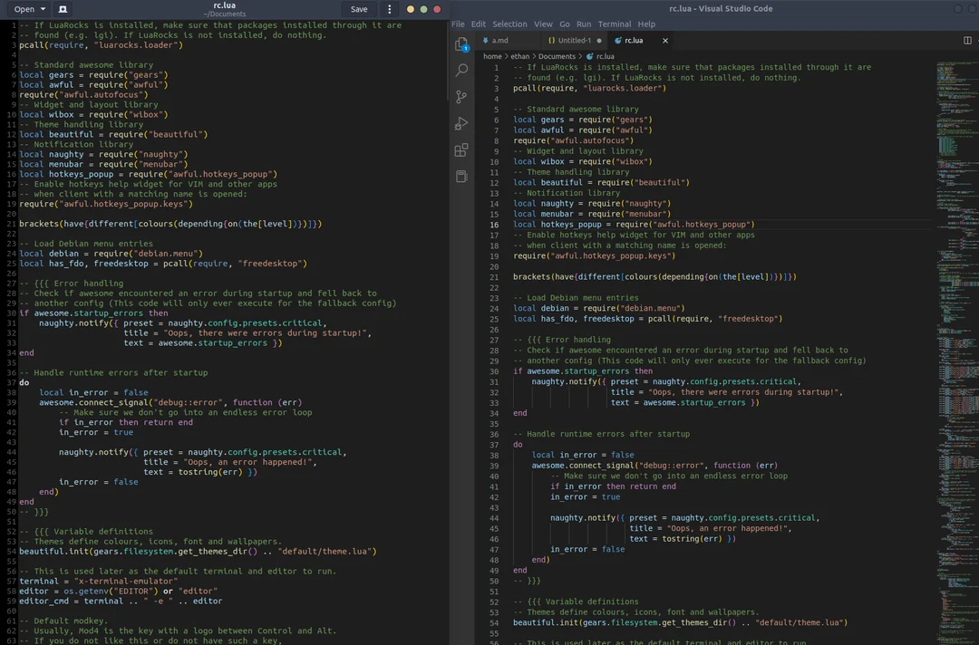 [WIP] Gedit given the same syntax highlighting as VSCode | Scrolller