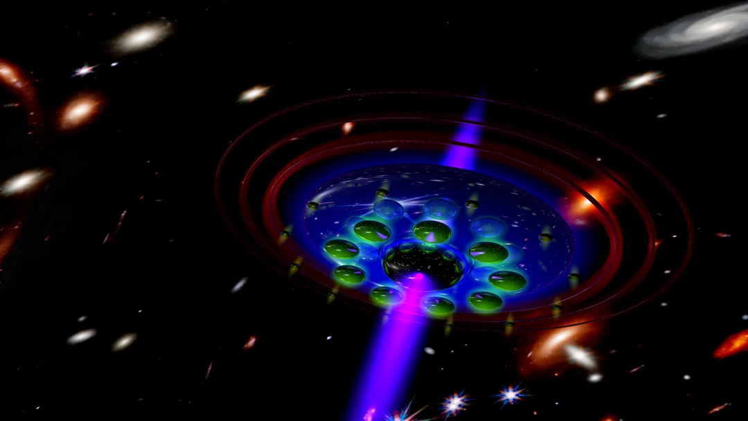 UFO with deep field background, Me, Digital, 2022 | Scrolller