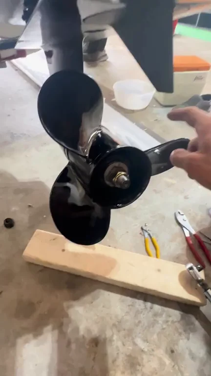 Is this sound normal after installing a new prop? Sounds like a slight metal on metal sound ...