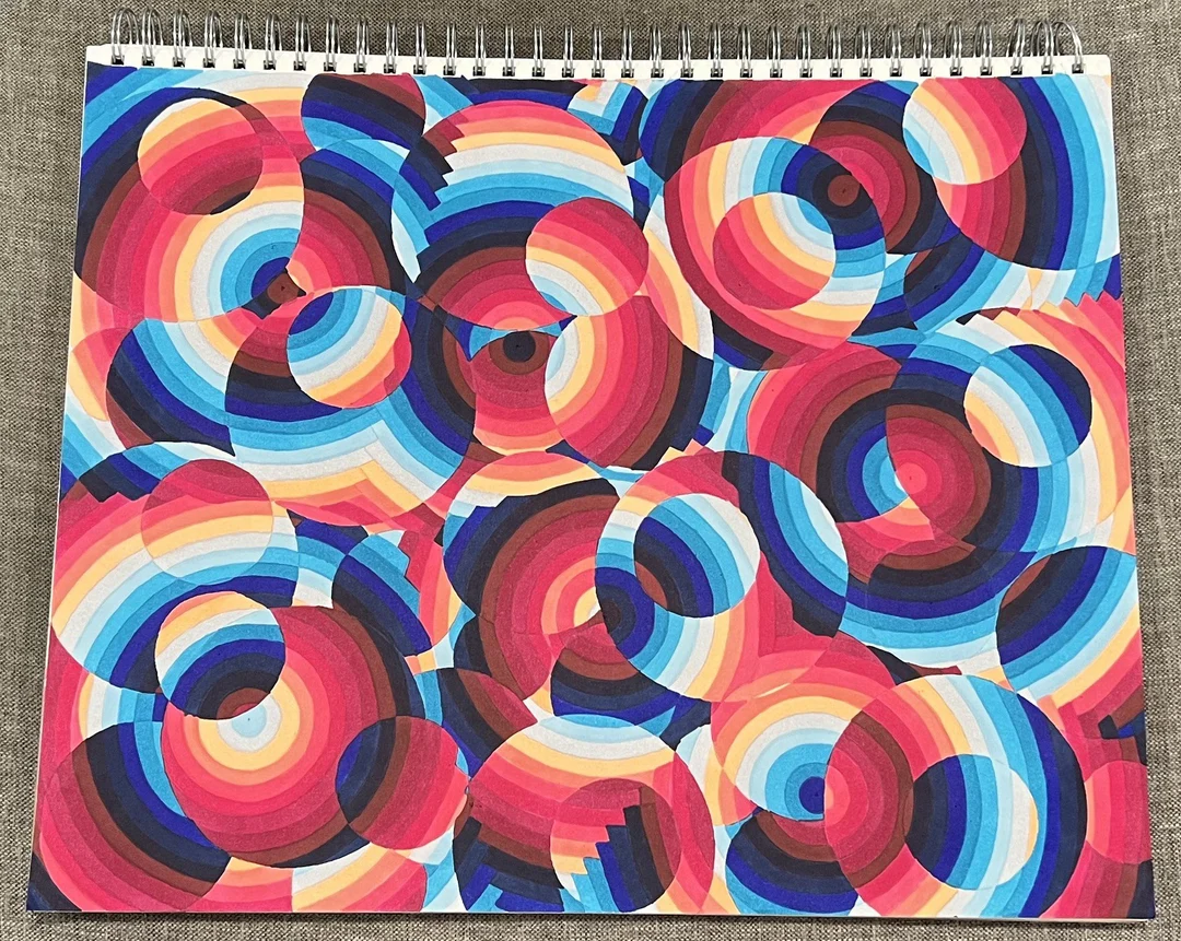 Double Vision, Me, Markers, 2022 | Scrolller