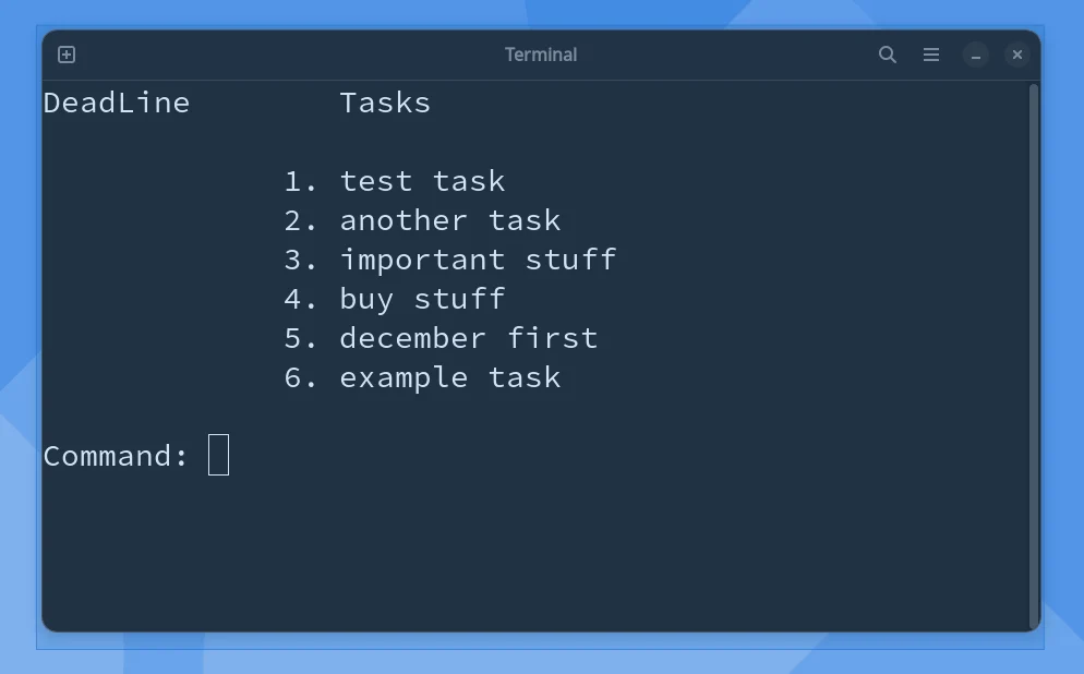 [oc] TaskList, a todo list manager written in c++ | Scrolller