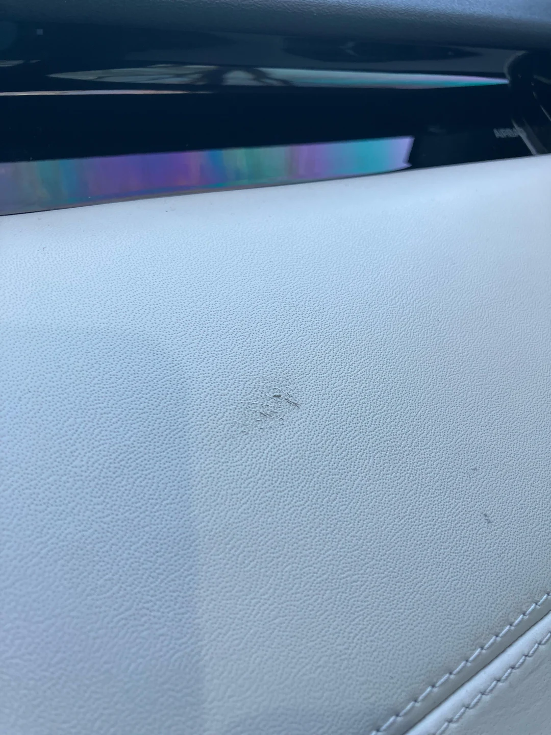 How do I repair this ? Vehicle leather | Scrolller