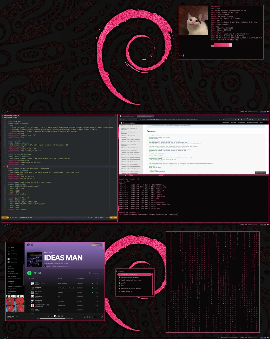 [bspwm] Debian was nice while it lasted! One last set of screenshots before I hop. | Scrolller