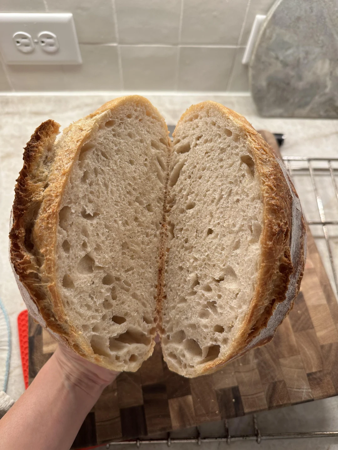 First sourdough loaf in a while | Scrolller