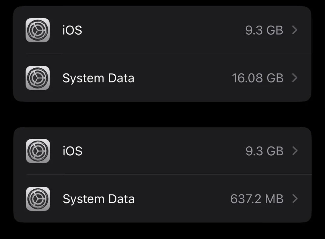 followed the System Data reduce guide and my god the before and after are absolutely crazy ...
