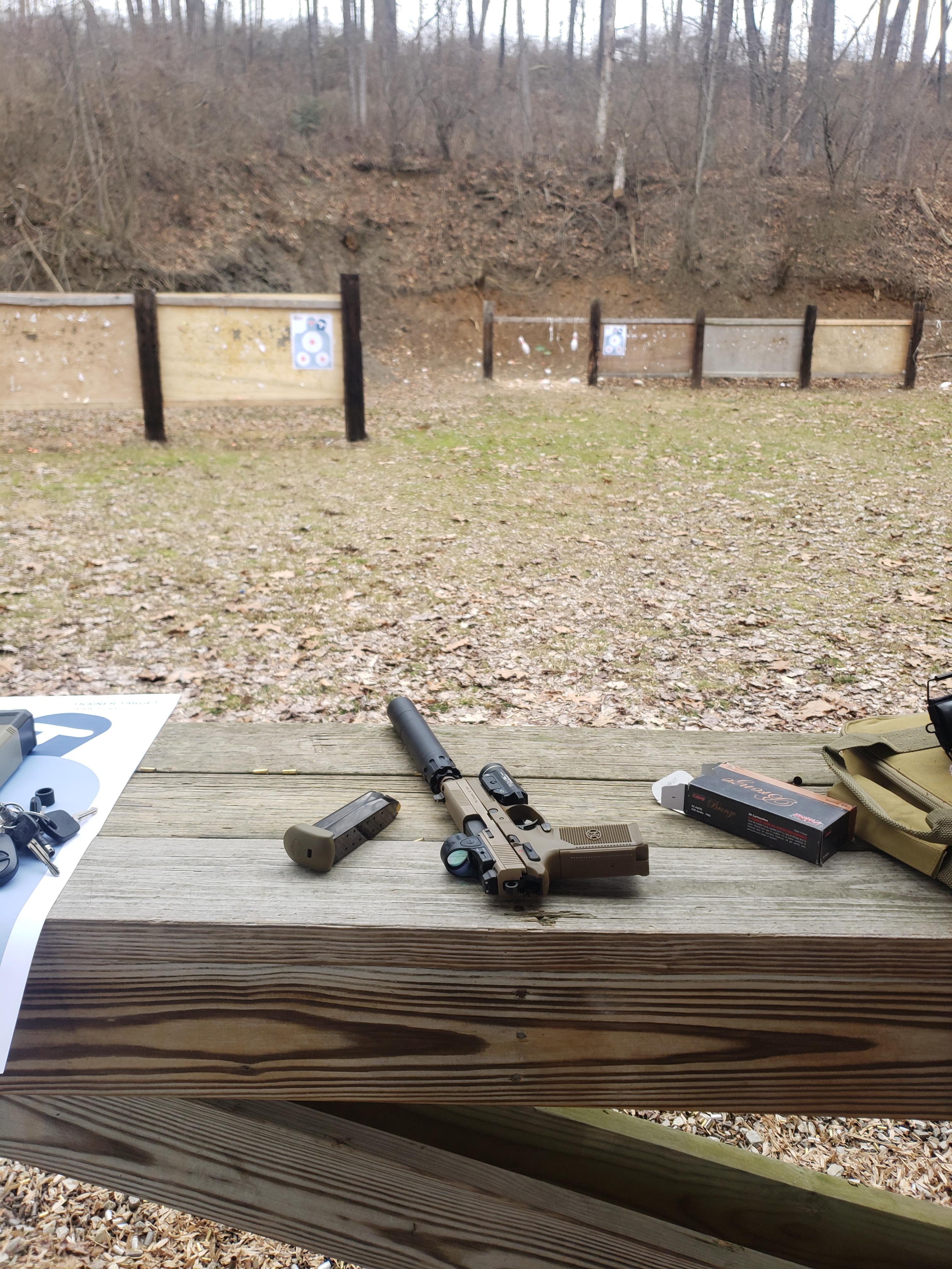 27° and windy? No problem I get the range to myself. | Scrolller