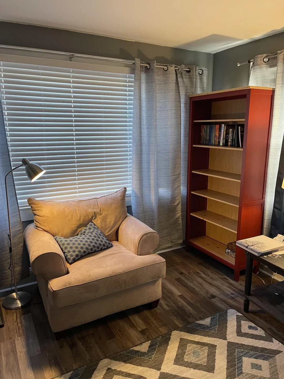 Discover more like CozyPlaces: Finally got a shelf for my reading corner. Just got to fill it up ...