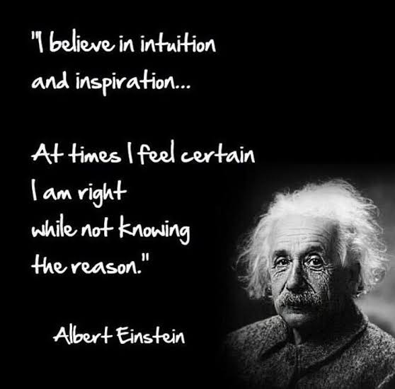 "I believe in intuition and inspiration..." ~ by Albert Einstein. This caught my fancy. [558x550 ...