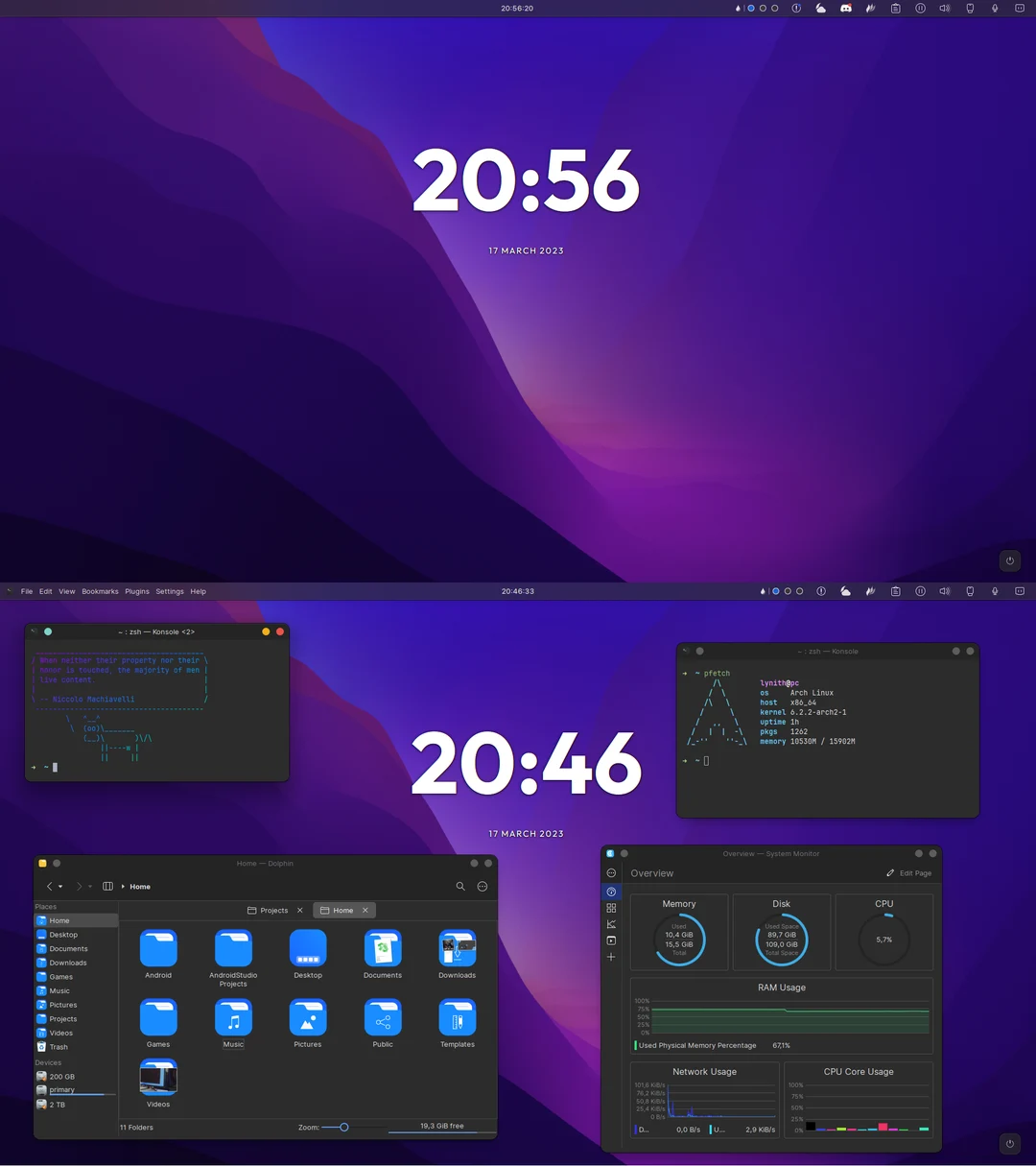 [KDE] macOS inspired Desktop | Scrolller