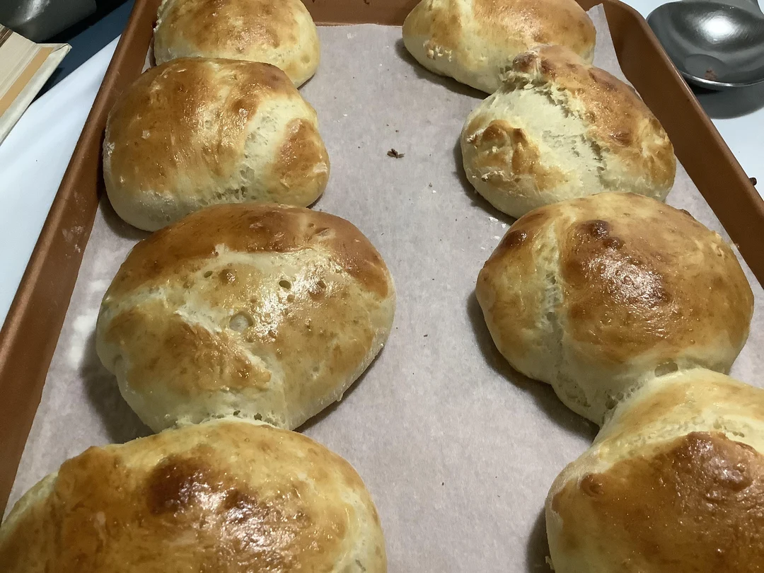 First attempt at homemade hamburger buns | Scrolller