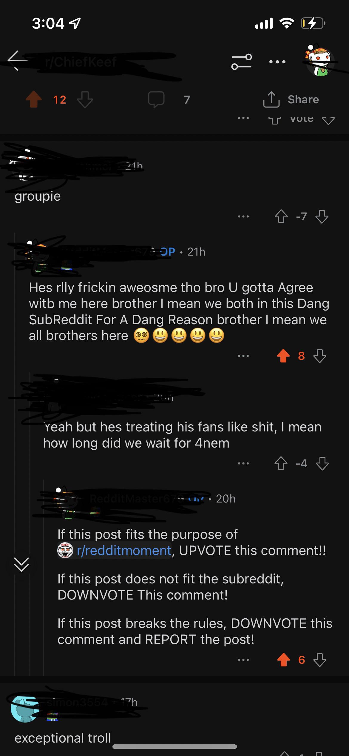 Classic example of your average Redditor being a frickin’ weirdo! | Scrolller