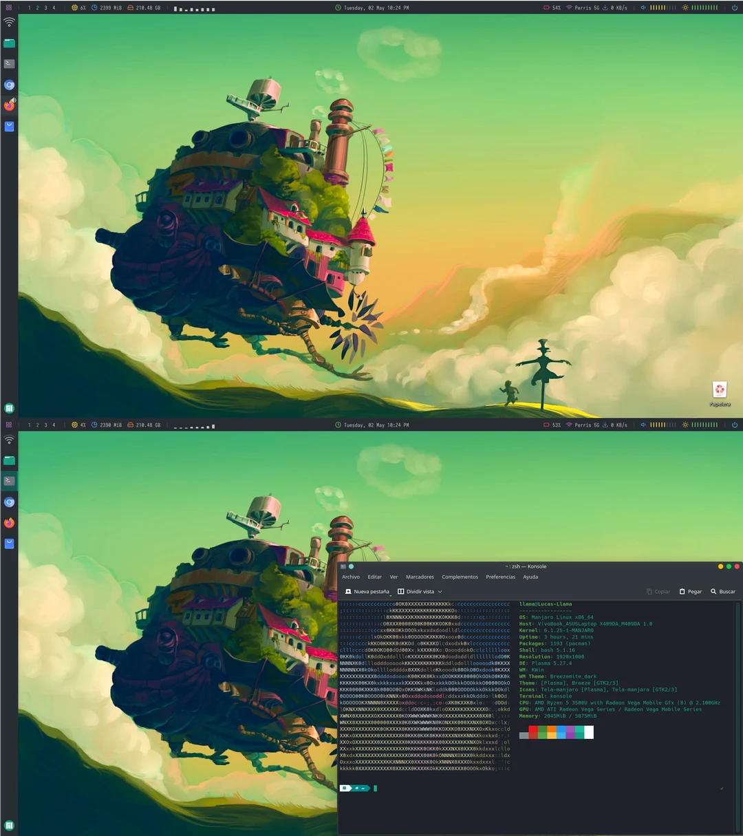 [KDE] My simple desktop | Scrolller