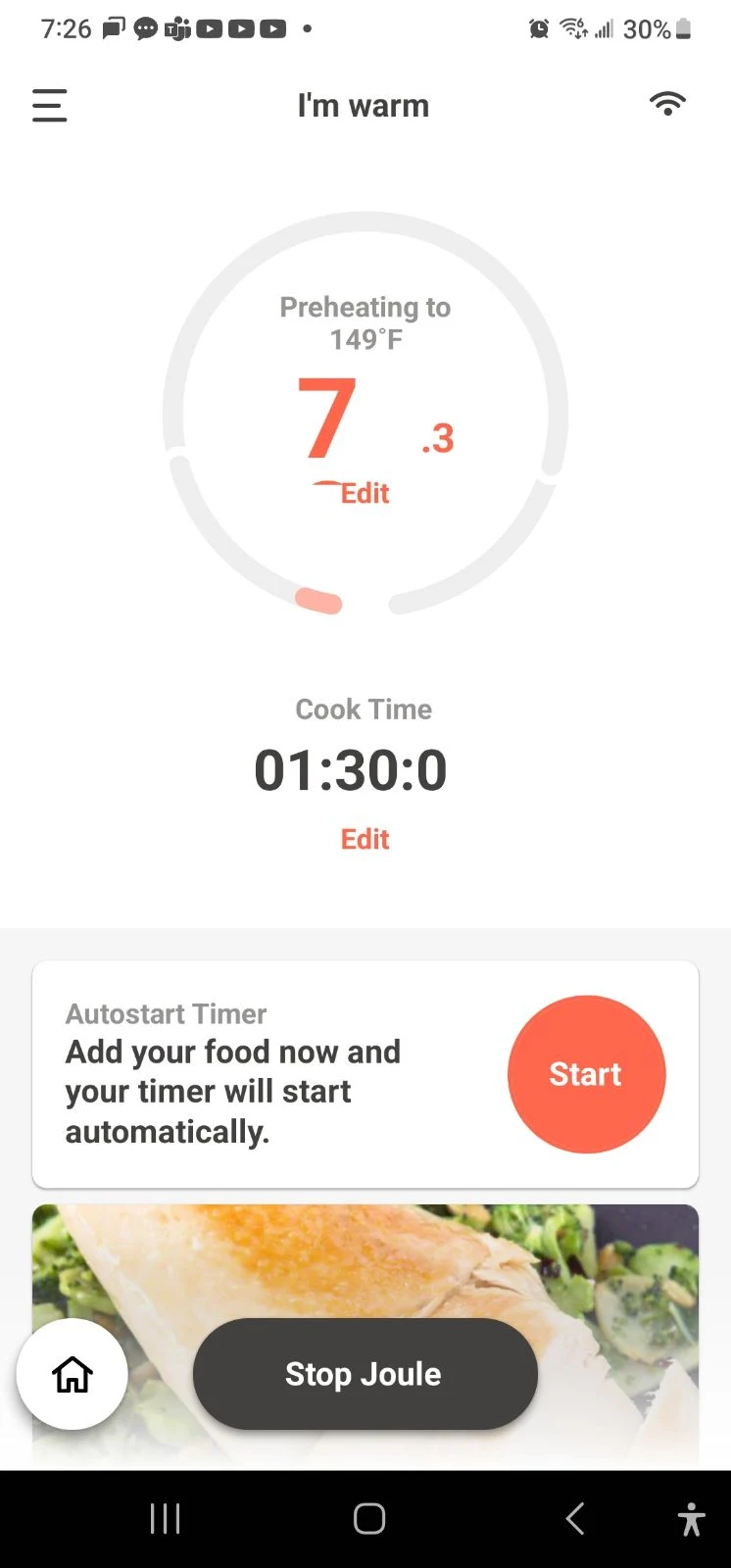 Joule App. Can't read temperature due to multiple lines. Any tips? | Scrolller