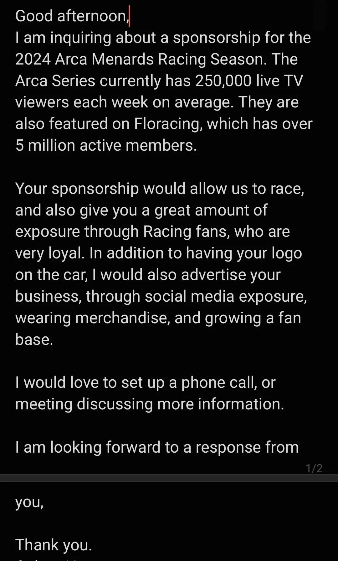 Would you think this sponsor request is acceptable? | Scrolller