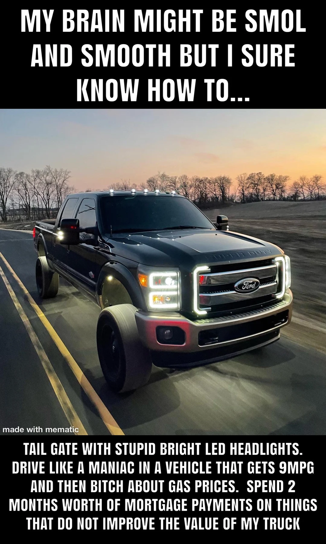 This lifted pickup truck culture can go away anytime now | Scrolller