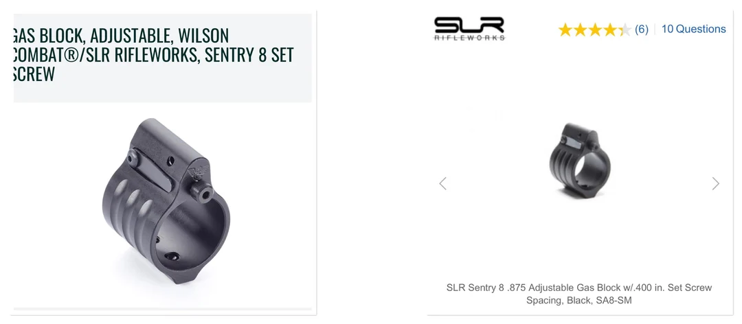 Wilson Combat Sentry 8 vs SLR Sentry 8? Same thing except detent? | Scrolller