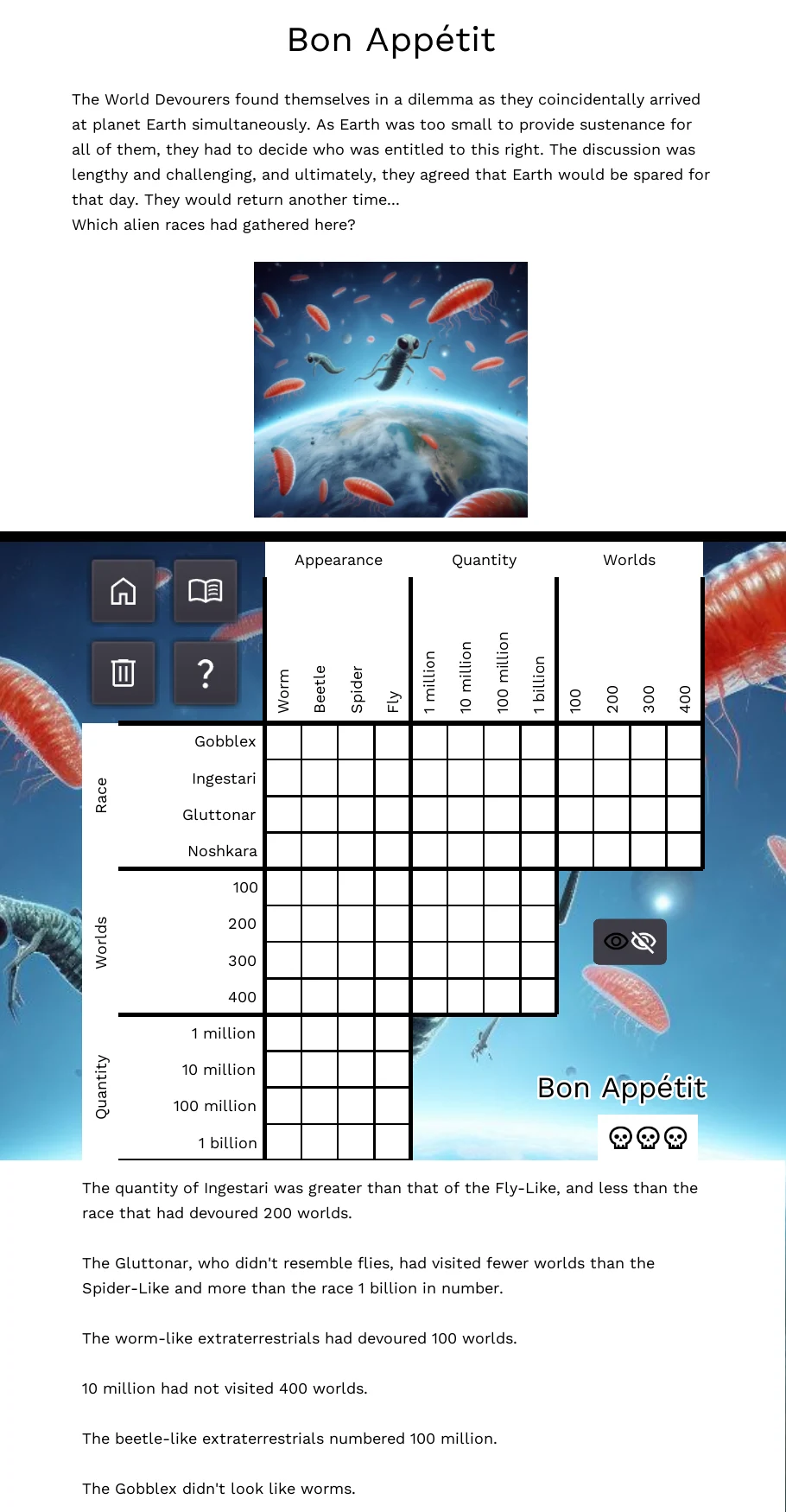 Bon Appetit - A logical puzzle | Scrolller