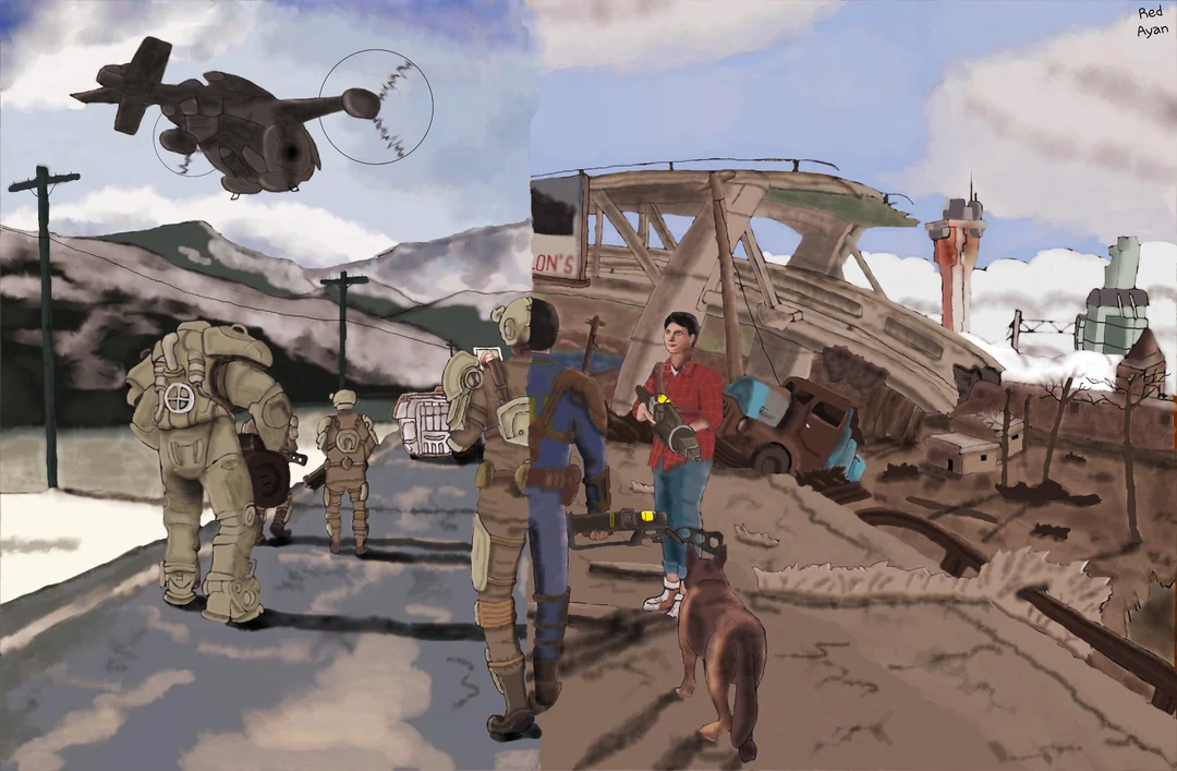 Some amateur Fallout 4 art by me : ) | Scrolller