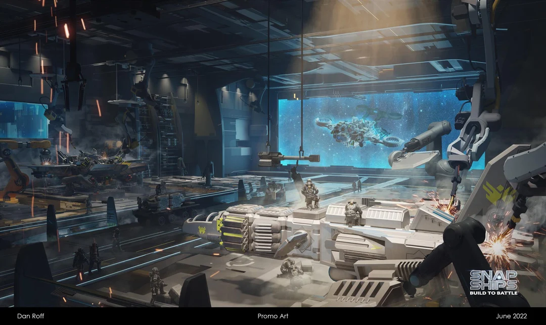 Promo art for SNAP SHIPS TACTICS by Dan Roff | Scrolller