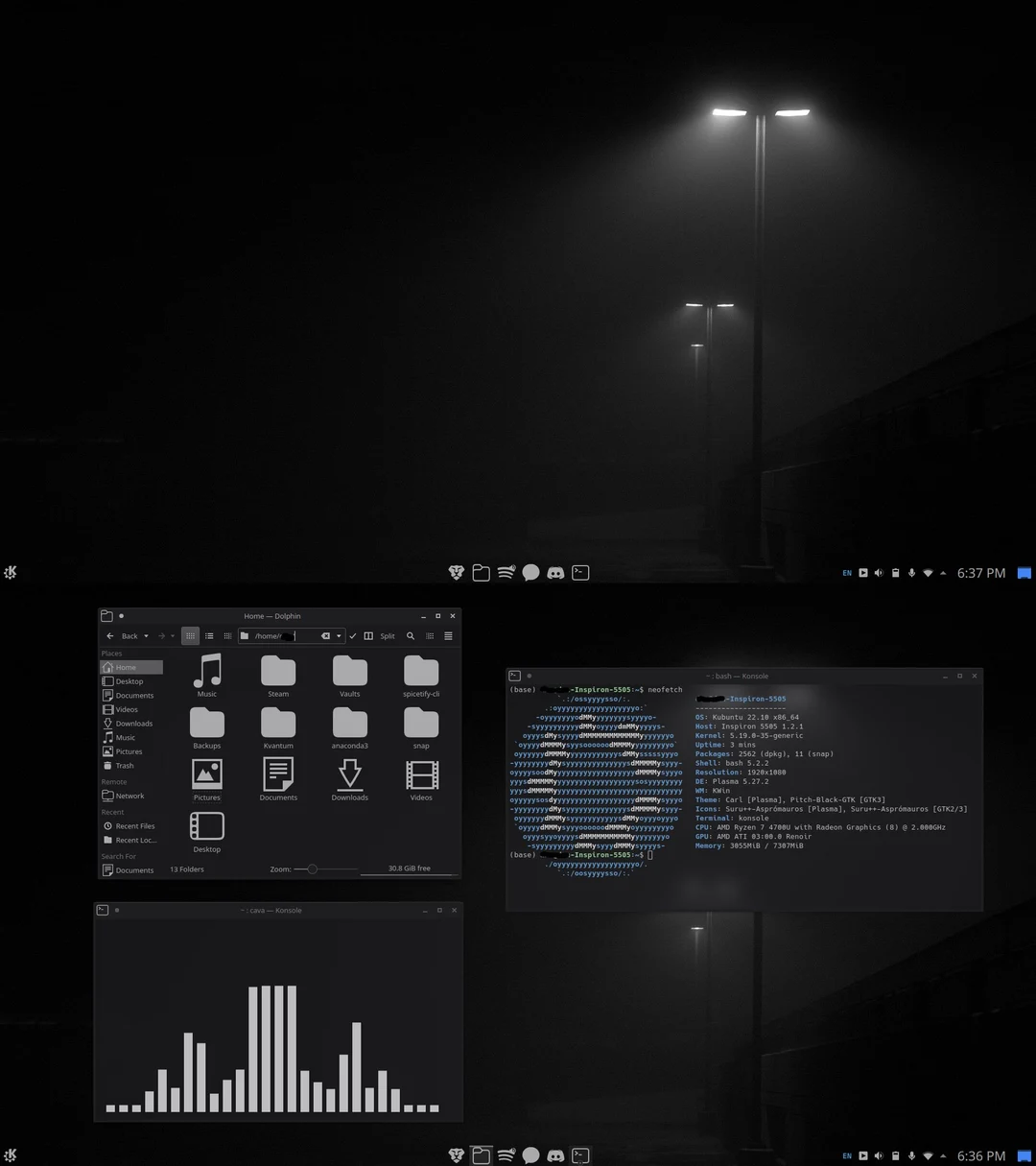 [KDE] My take on minimalism | Scrolller