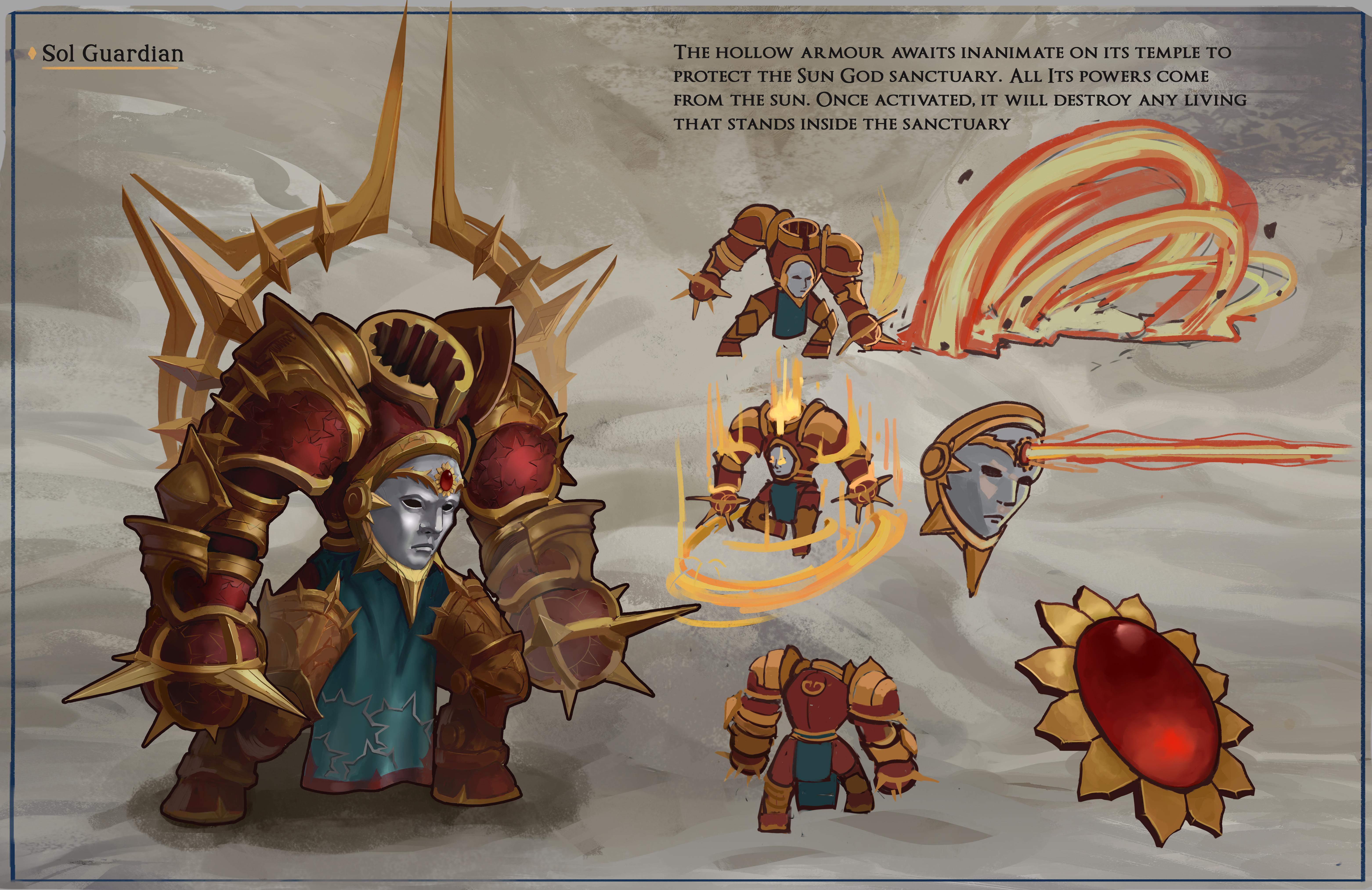 Sun Temple Guardian | Scrolller