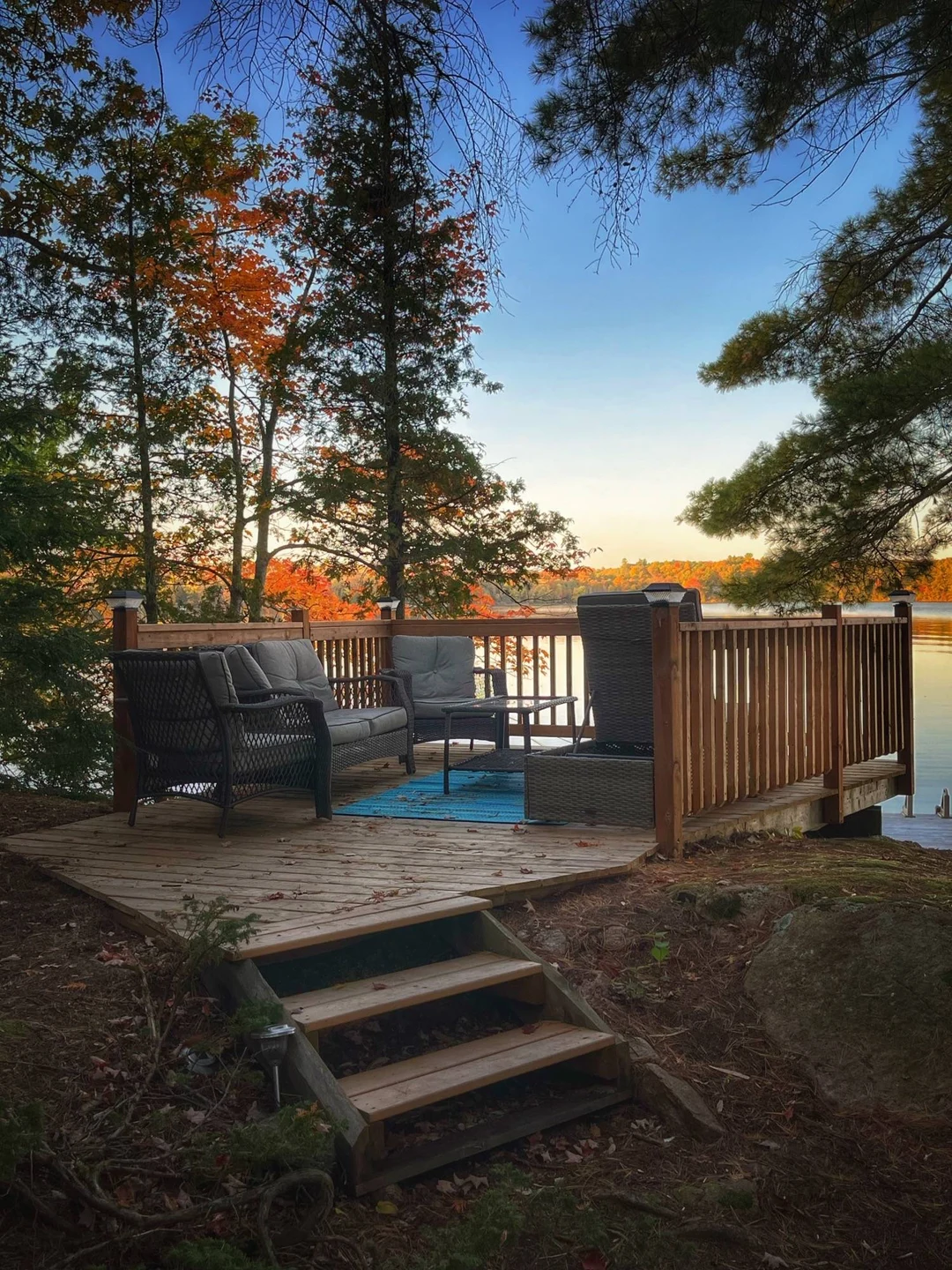 Lakeside deck at the cottage | Scrolller