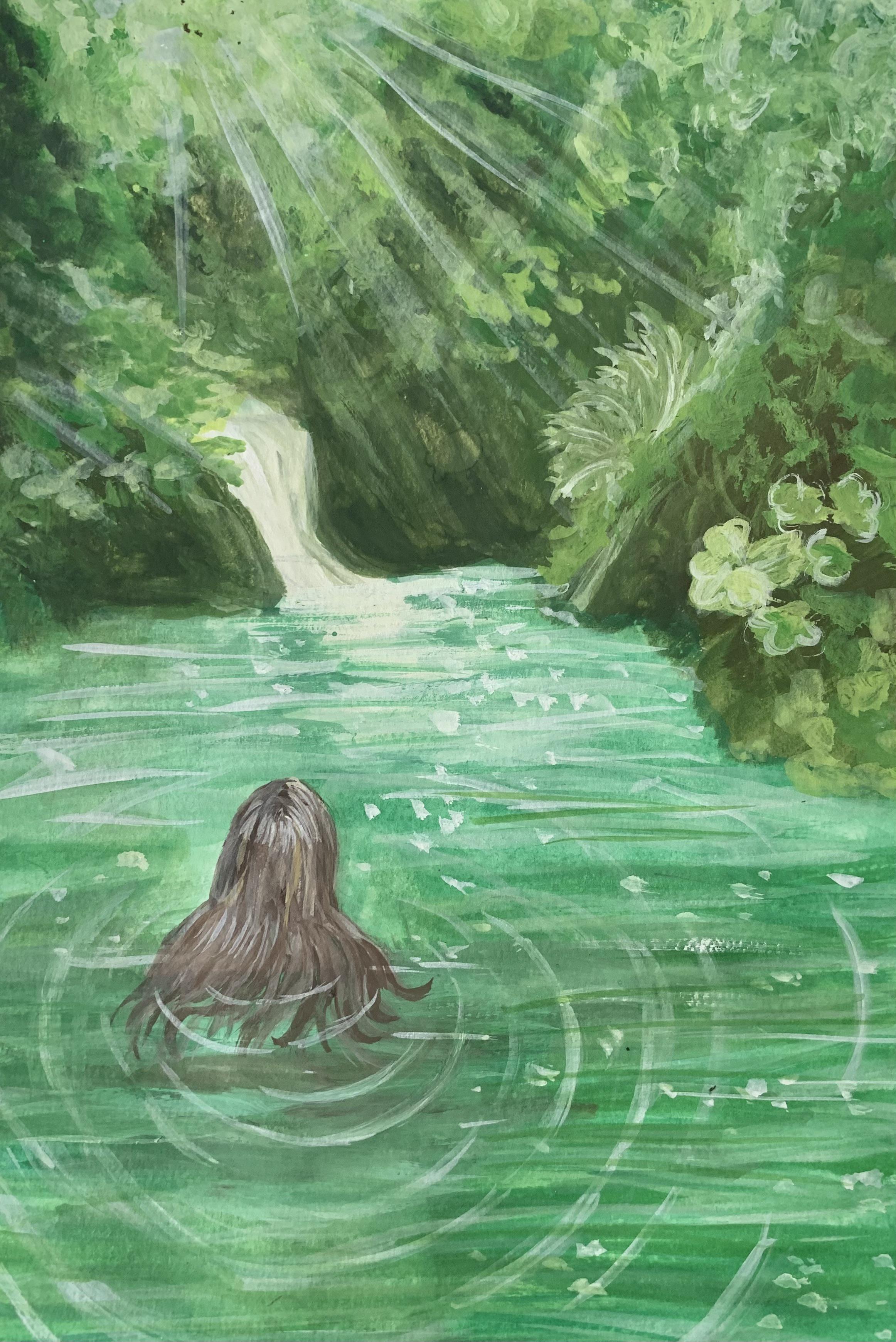 The Lagoon, by me, gouache, 2022 | Scrolller