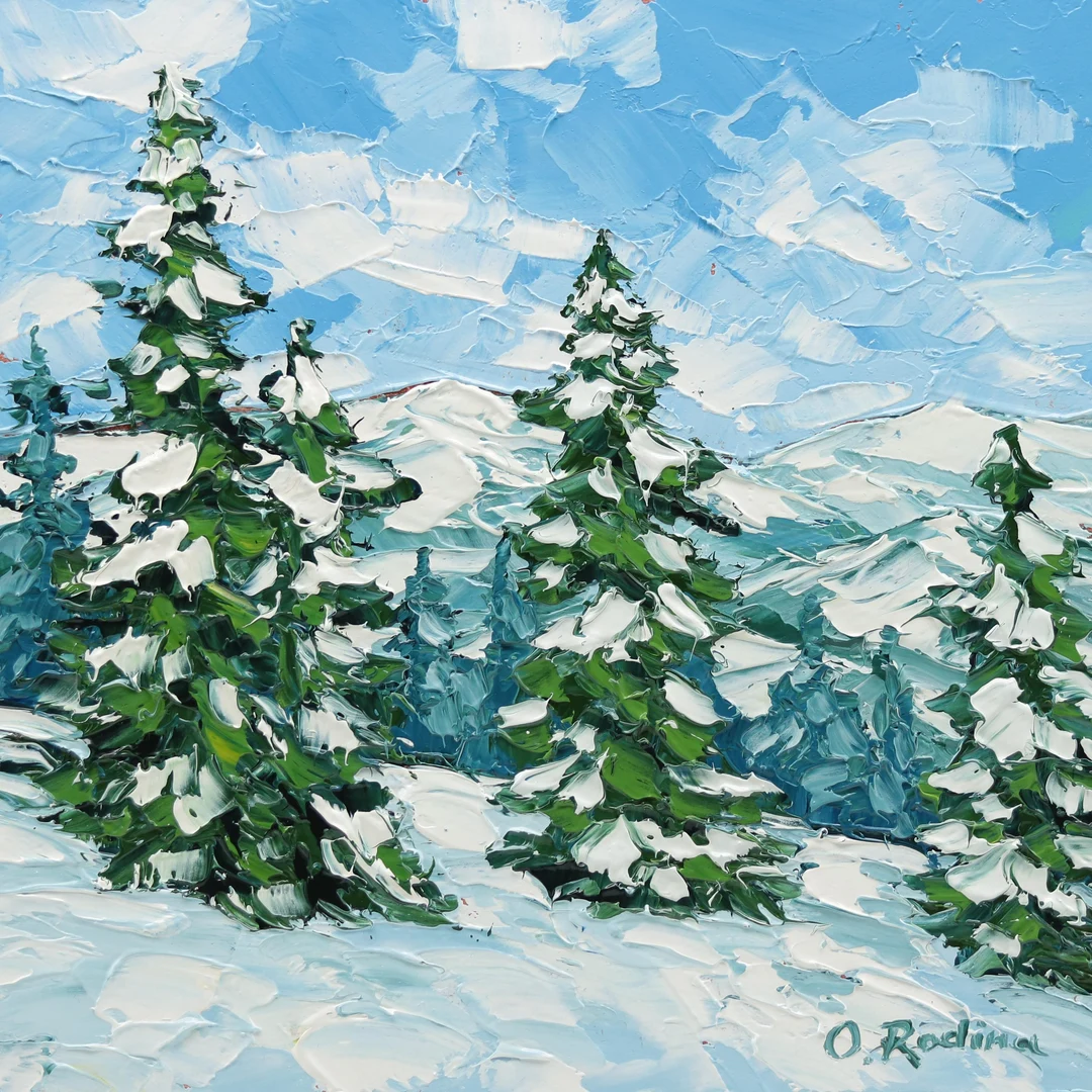 Winter Forest, Olga Rodina, Oils, 2023 | Scrolller