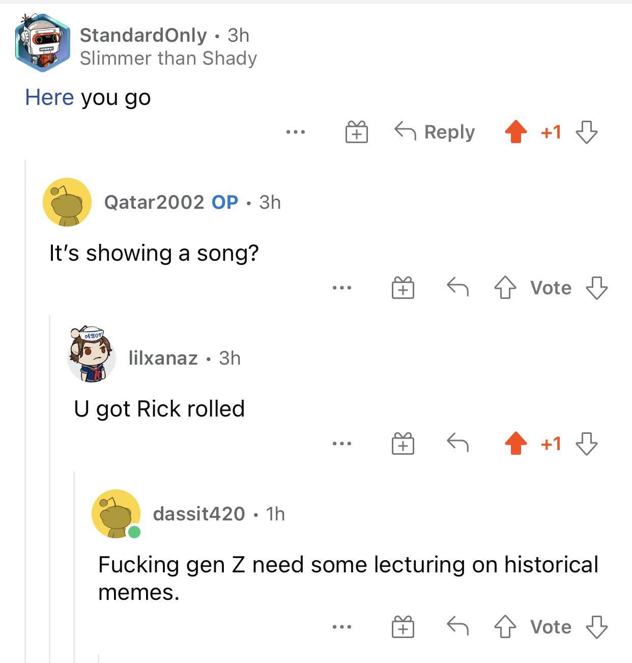 Best Rick roll I have seen in a while | Scrolller