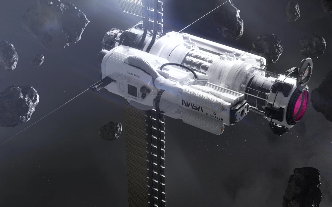 NASA "Asteroid shield" by me. Blender3D, 2023 | Scrolller