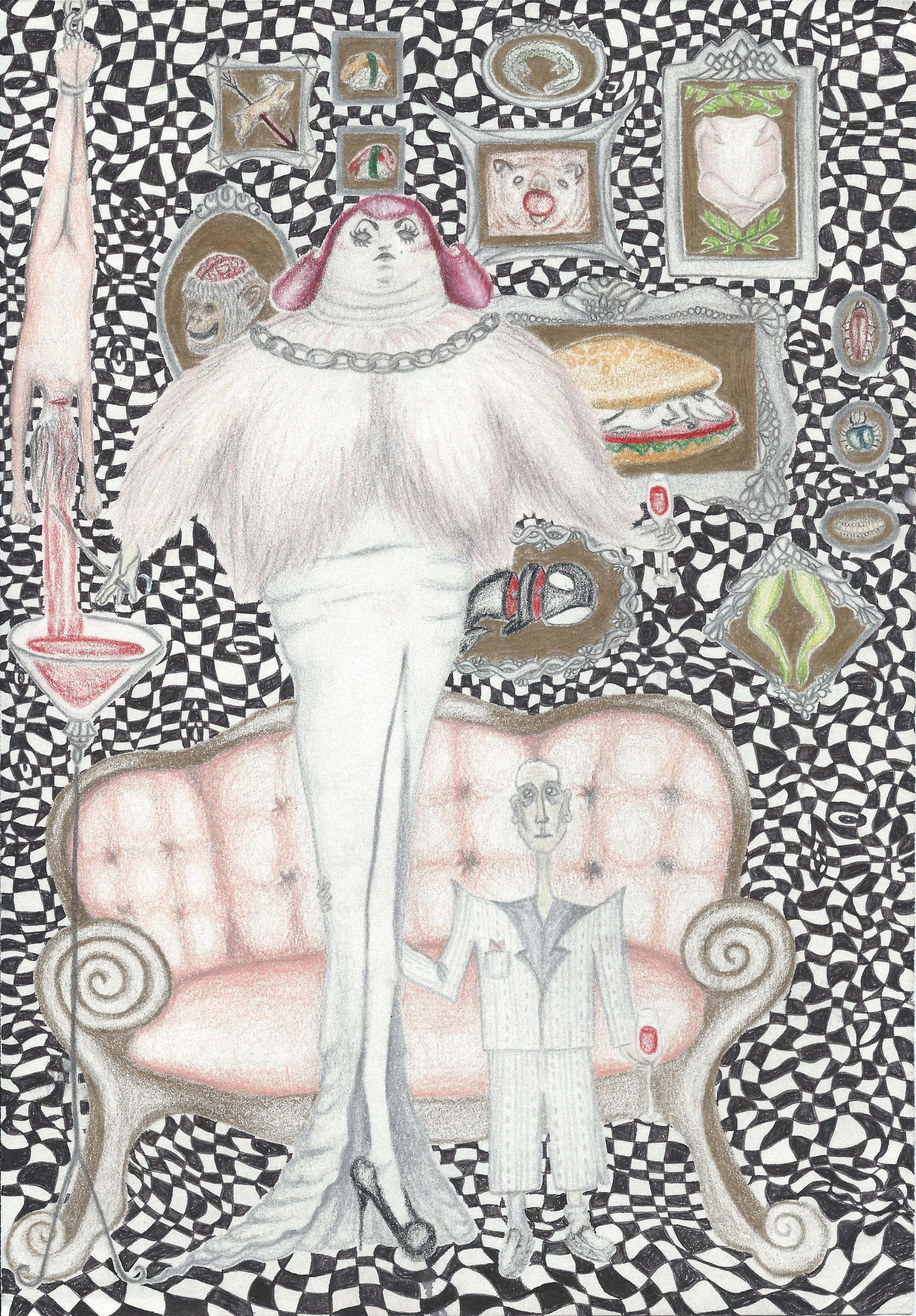 Discover more like Outsiderart: My first masterpiece creation from 2013, made with pencil crayon ...