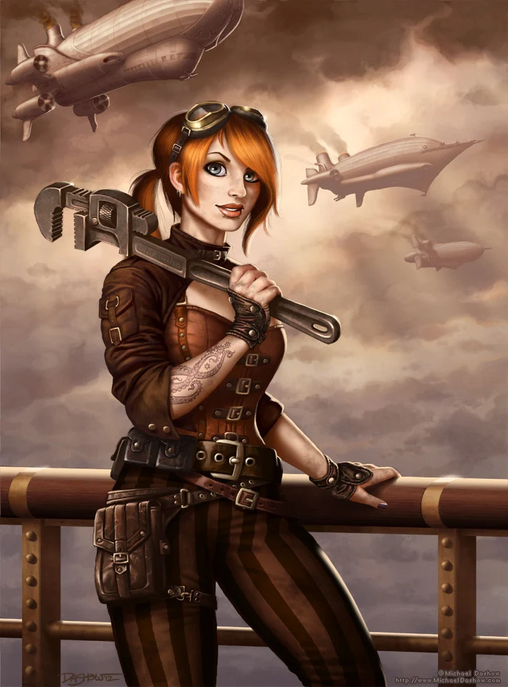 Steampunk Mechanic by Michael Dashow | Scrolller