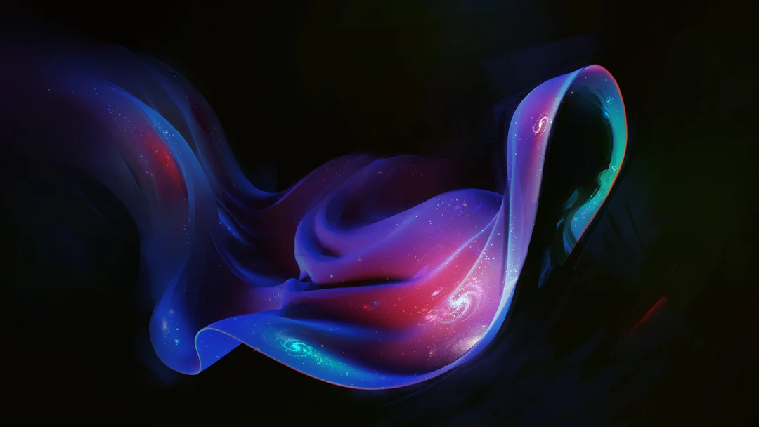 For an article about the JWST's coming research, I conceptualized dark matter as a ghost giving ...